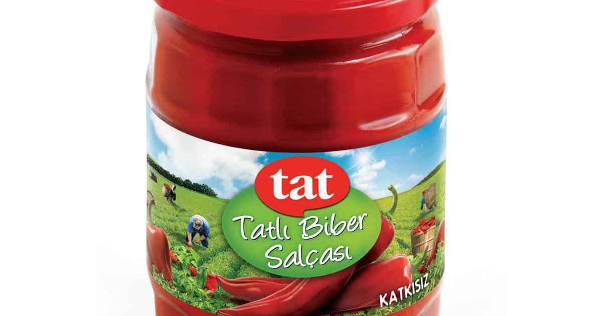 Tat Traditional Turkish Mild Pepper Paste | Biber Salçası (Acısız ...