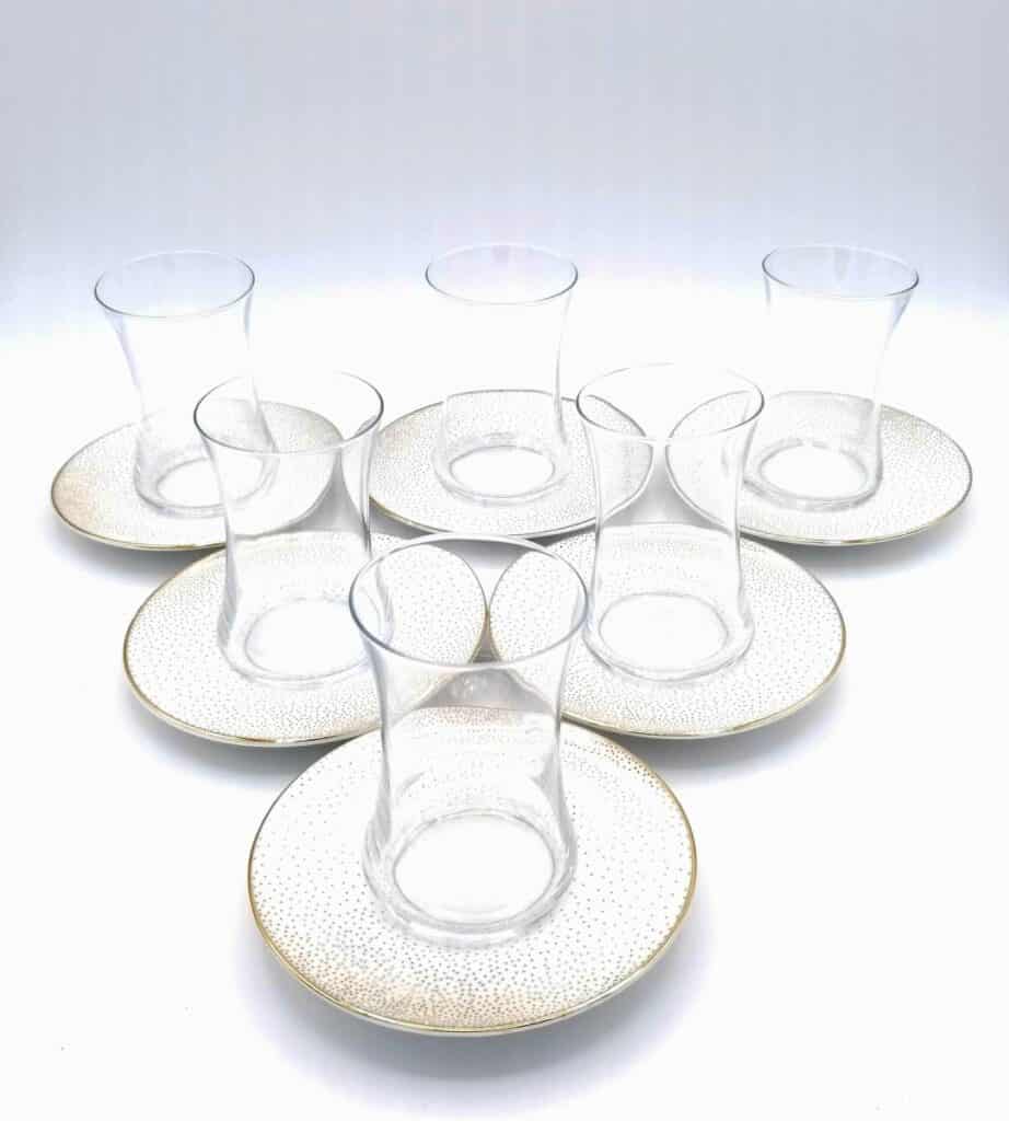 Krosno Tea Glass Set | Cay Bardagi 12'li Hediye Seti - Turkish Bazaar ...